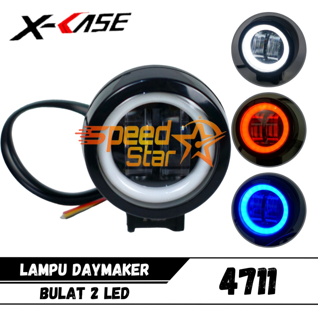Round Daymaker Lamp 2 Led Xcase 4711 Best Universal Headlight for ...