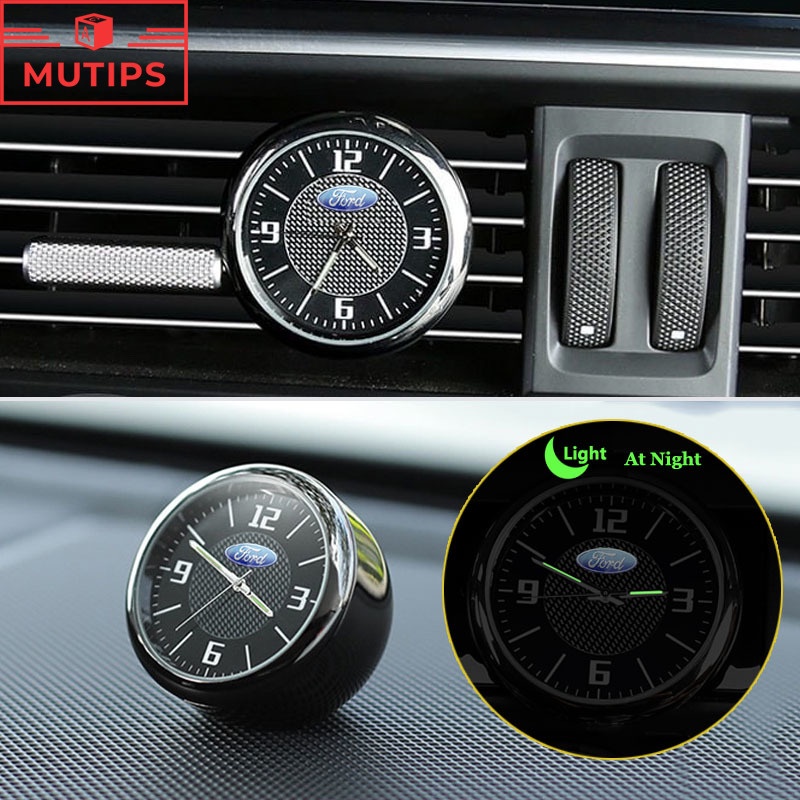 Ford Car Luminous Quartz Mini Clock Dashboard Digital Watch Auto ...