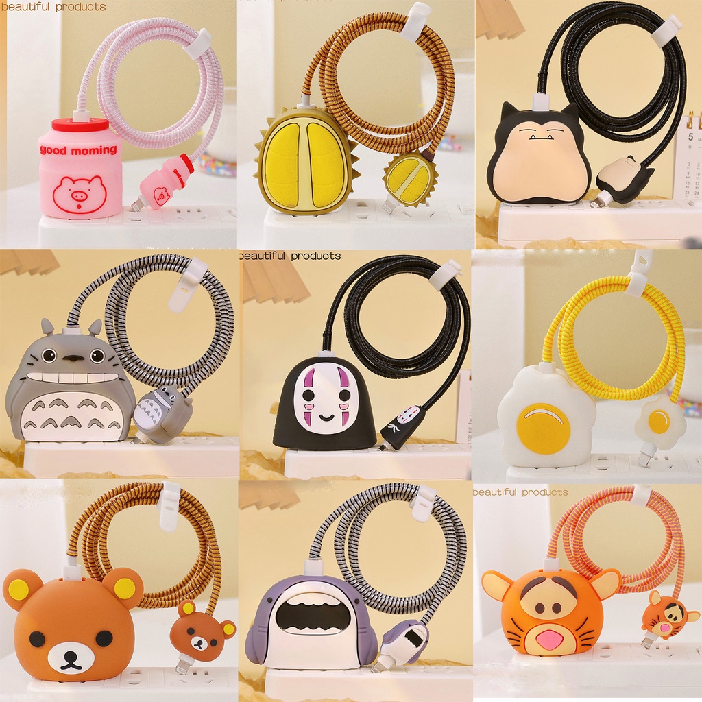 MANGO 4 in 1 Charger Protector Case Cover Charging Charger Cable Cord ...