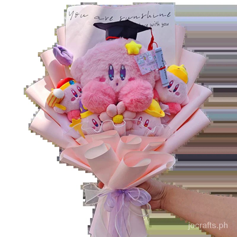 Fashion Anime Kawaii Kirby Flower Bouquet Graduation Gift Girl Kuromi ...