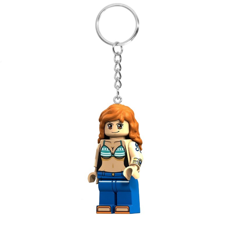 LEGO Keychain Minifigure Nami XP100 One Piece | Shopee Philippines