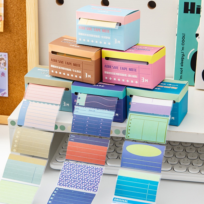 70Pcs Creative Boxed Pull-out Sticky Notes Student Portable Message ...