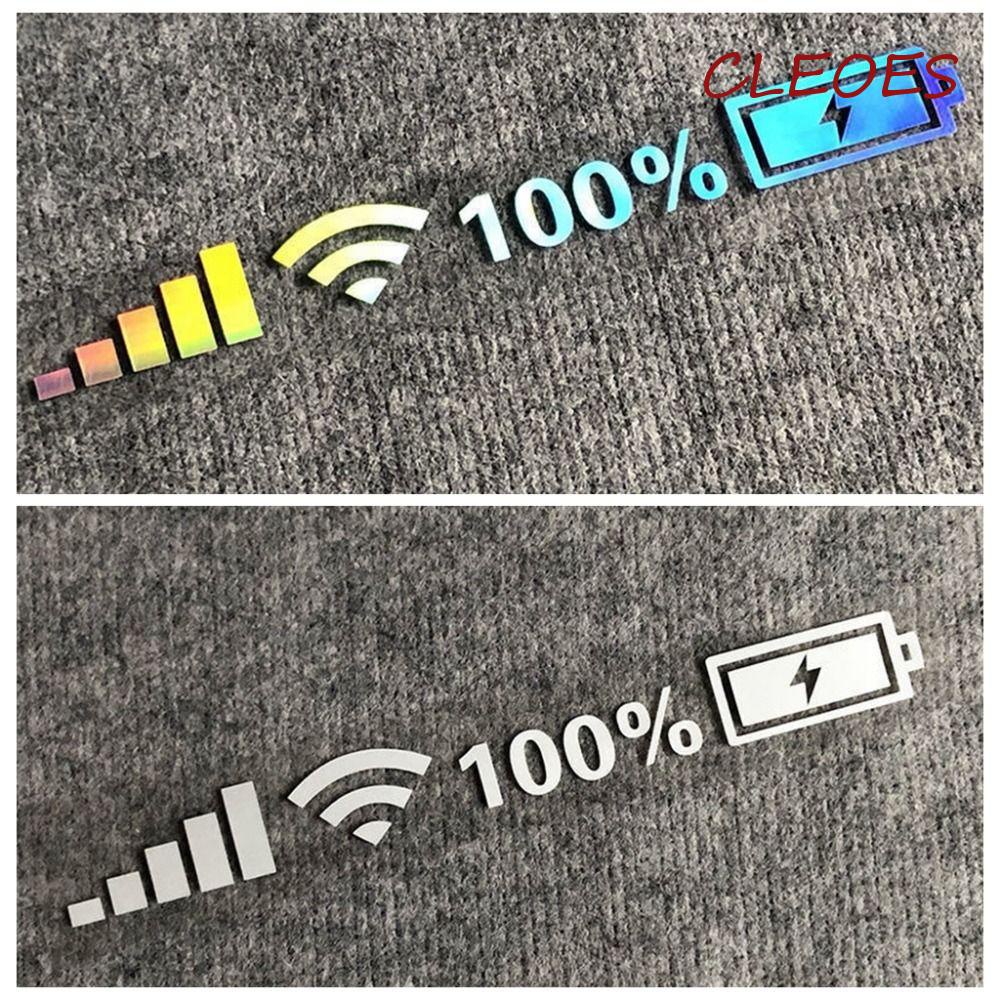CLEOES Car Battery Light Sticker, Personality Reflective 100% Wifi ...