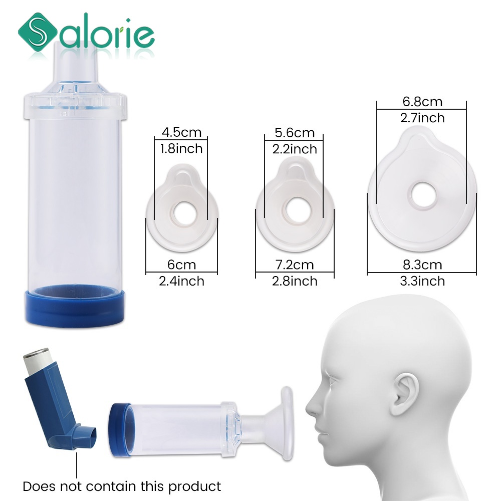 Adult Children Asthma Spacer with Mask S/M/L Size Nose Spacer Device ...