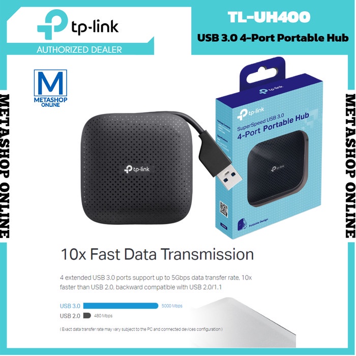 Tp-link TL-UH400 USB 3.0 4-Port Portable Hub Switch Adapter TPLINK ...