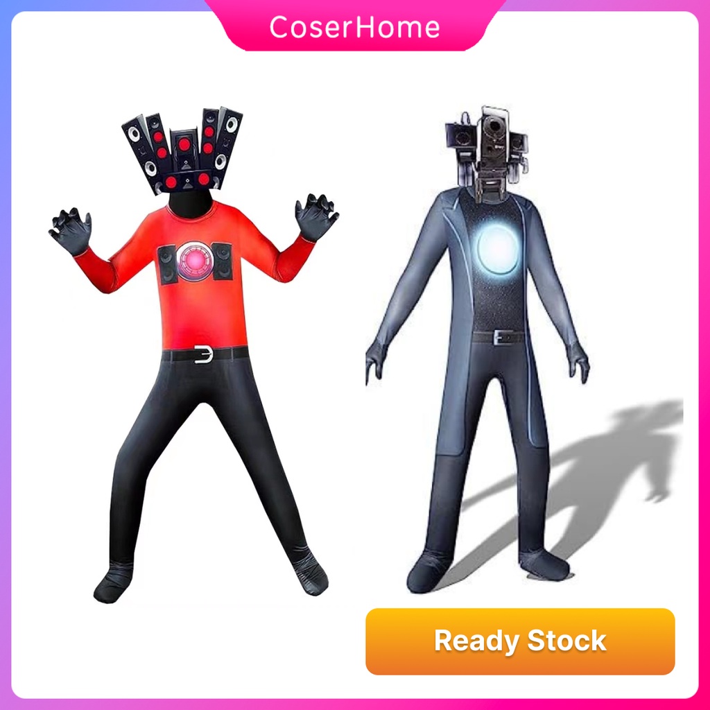 Anime Skibidi Toilet Titan Speakerman Cameraman Cosplay Costume for ...