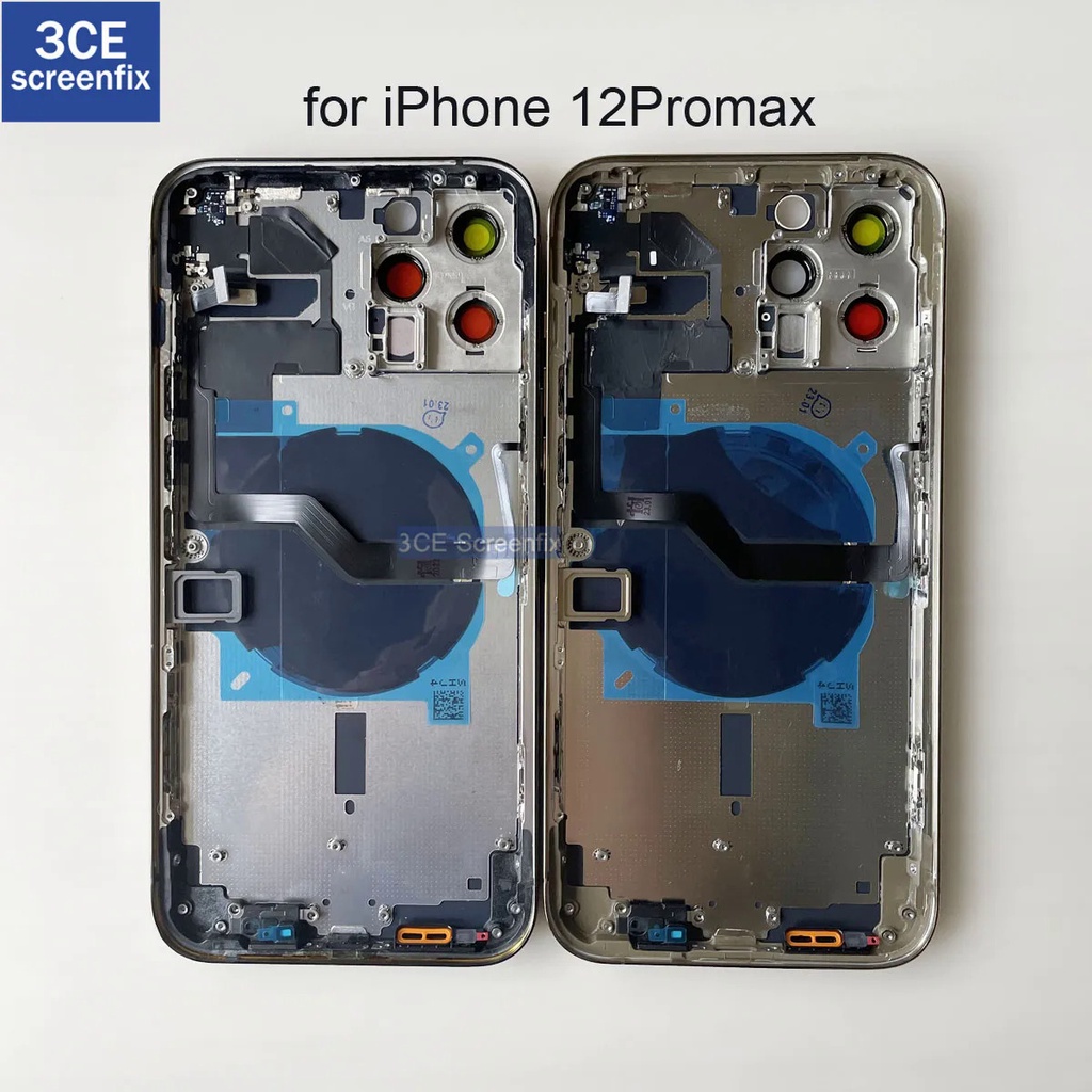 Battery Back Housing Glass Cover + Middle Frame + SIM Tray + Side Key ...
