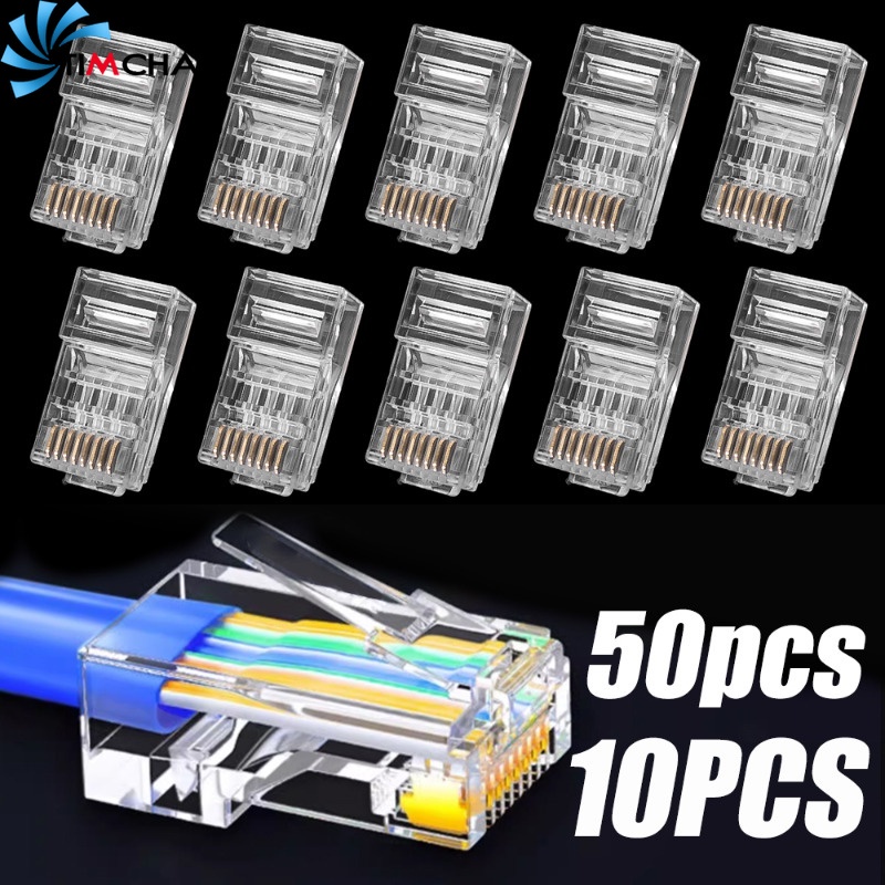 UTP Cable Ethernet Socket- Computer Network Cable Connectors- Crystal ...