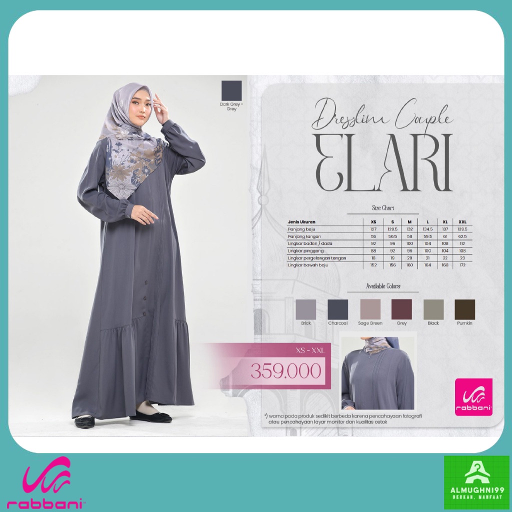 ORI RABBANI GAMIS | Rabbani - Elari Couple Dresslim | | Shopee Philippines