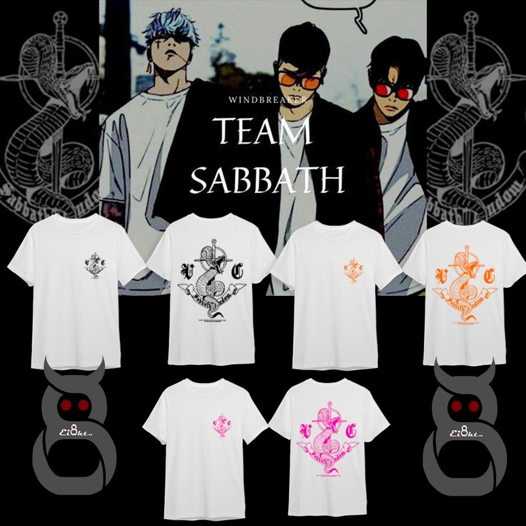Team Sabbath Wind Breaker Joker Jay joo Wooin Hyuk Kwon Manhwa T-shirt ...