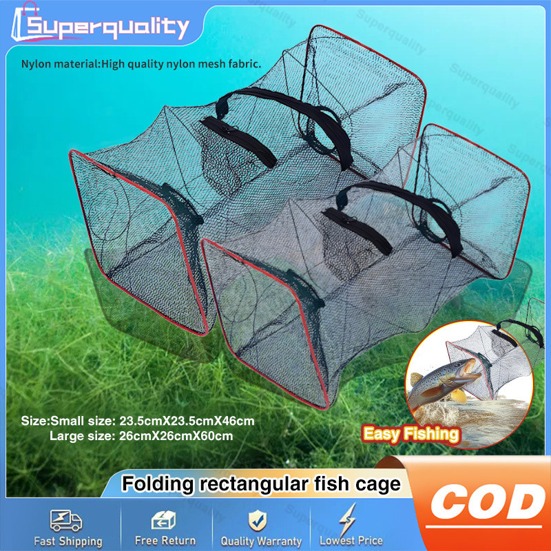 Foldable Fishing Trap Net Shrimp Fish Trap Net Crab Prawn Shrimp ...