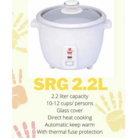 Standard Rice Cooker SRG 2.2L with FREE Rice Ladle and Measuring Cup ...