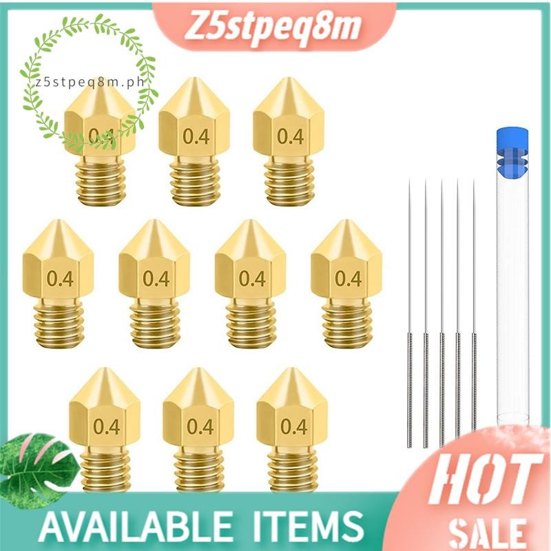 3D Printer Nozzles,0.4 mm/ 1.75 mm Mk8 Nozzles with 5 Cleaning for ...
