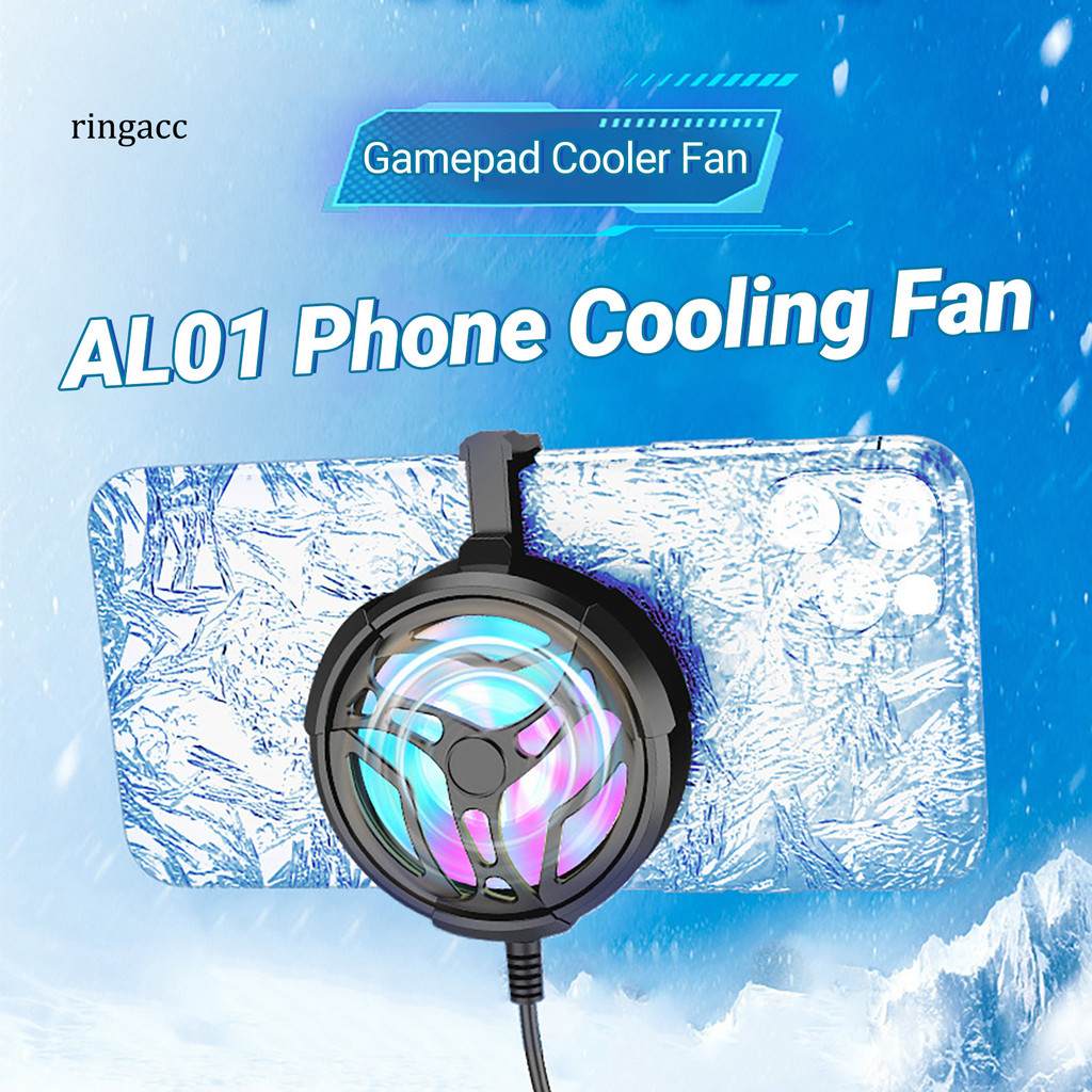 RGC AL01 Phone Cooling Fan Portable Quick Cooling USB Smart Phone ...