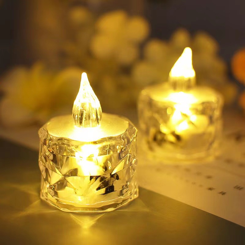 LED Flameless Candle Holder with Realistic Battery Candles for Home ...