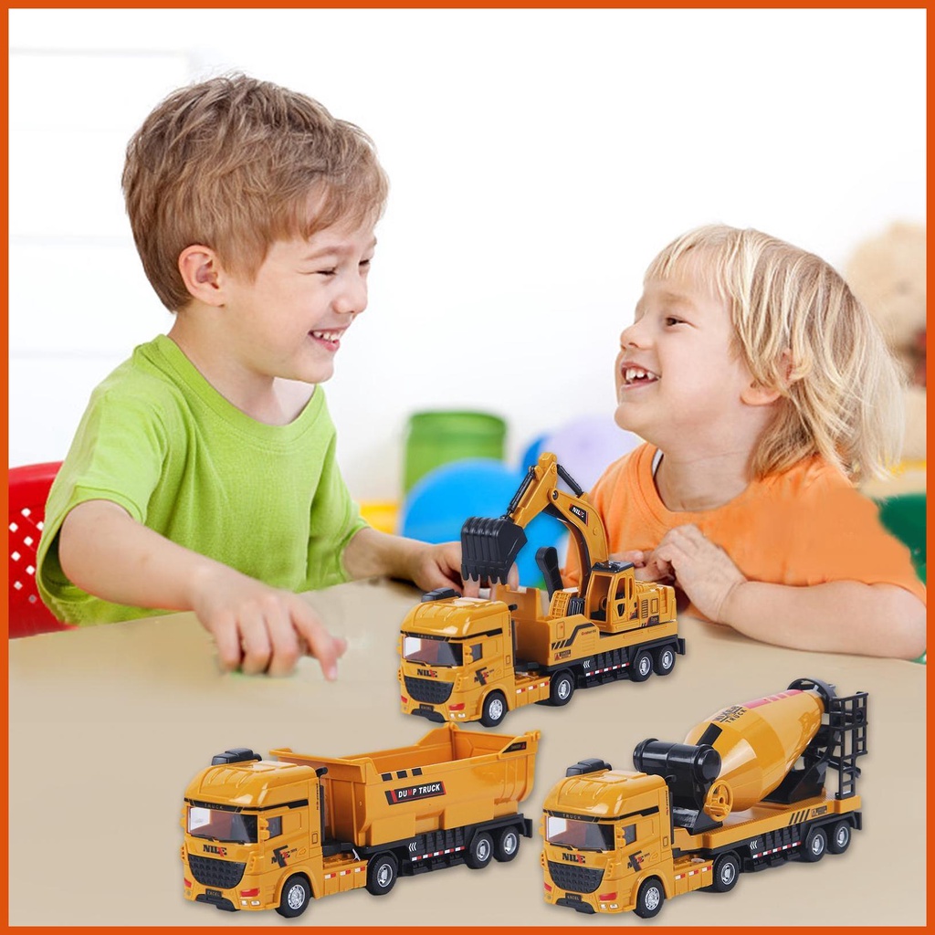 Construction Truck Toys 6pcs Excavator Toy Trucks Small Construction ...