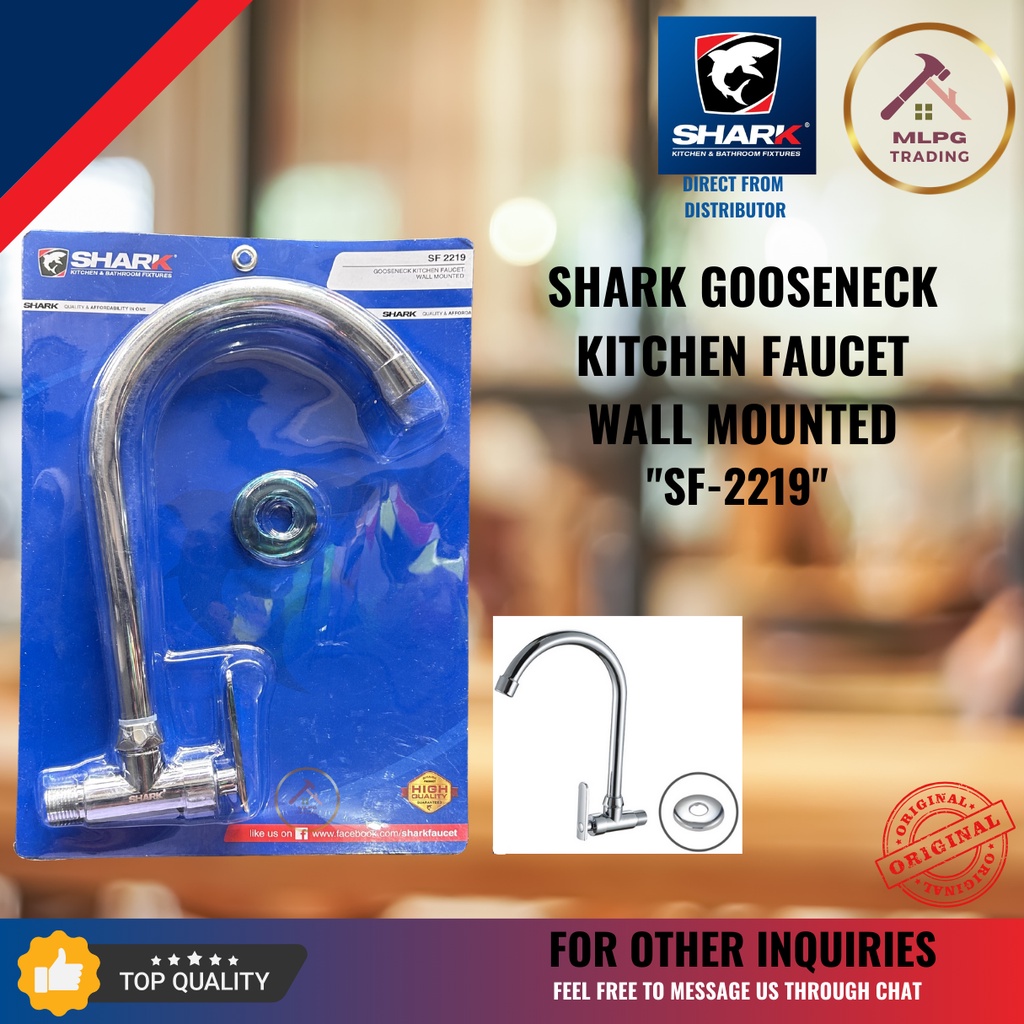 Shark Gooseneck Kitchen Faucet (WALL MOUNTED) (SF-2219) HIGH-QUALITY ...