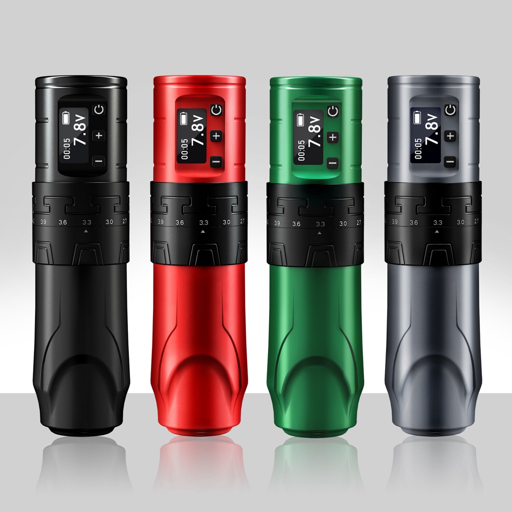 SABER Tattoo Wireless Machine Adjustable Stroke Pen Type Tattoo Pen Set ...