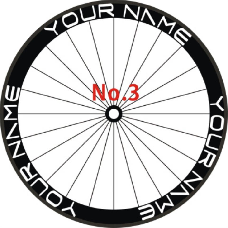FESA 12pics/set Bicycle 700c Wheel Rim Stickers Diy Wheel Decals For ...