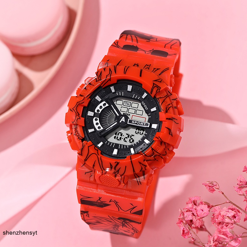 Anime Trendy Watch For Boy Fashion Children Watches Cosplay Digital ...