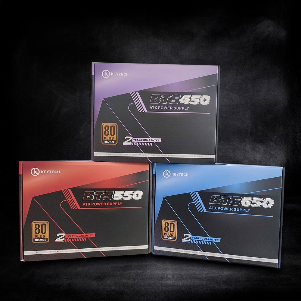 EasyPC | Keytech BTS 450 | 550 | 650| 750watts power supply| ATX ...