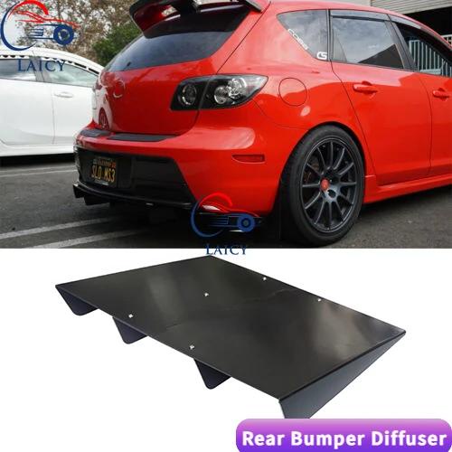 LAICY For Mazda 2 3 5 6 CX-3 CX5 CX-7 Rear Bumper Diffuser 4-Fin ...