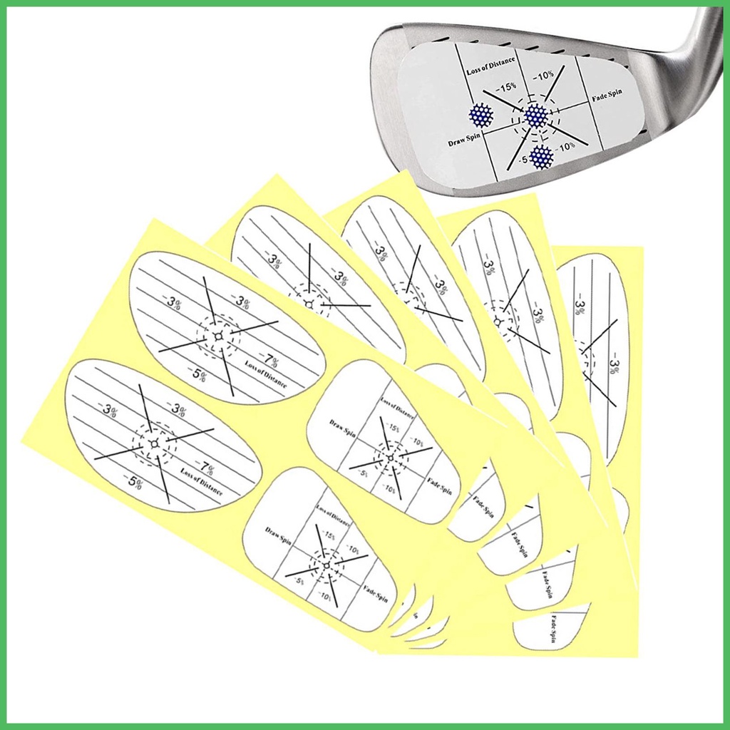 Golf Impact Tape 5 Sheet Golf Strike Tape Golf Impact Tape Set Golf ...