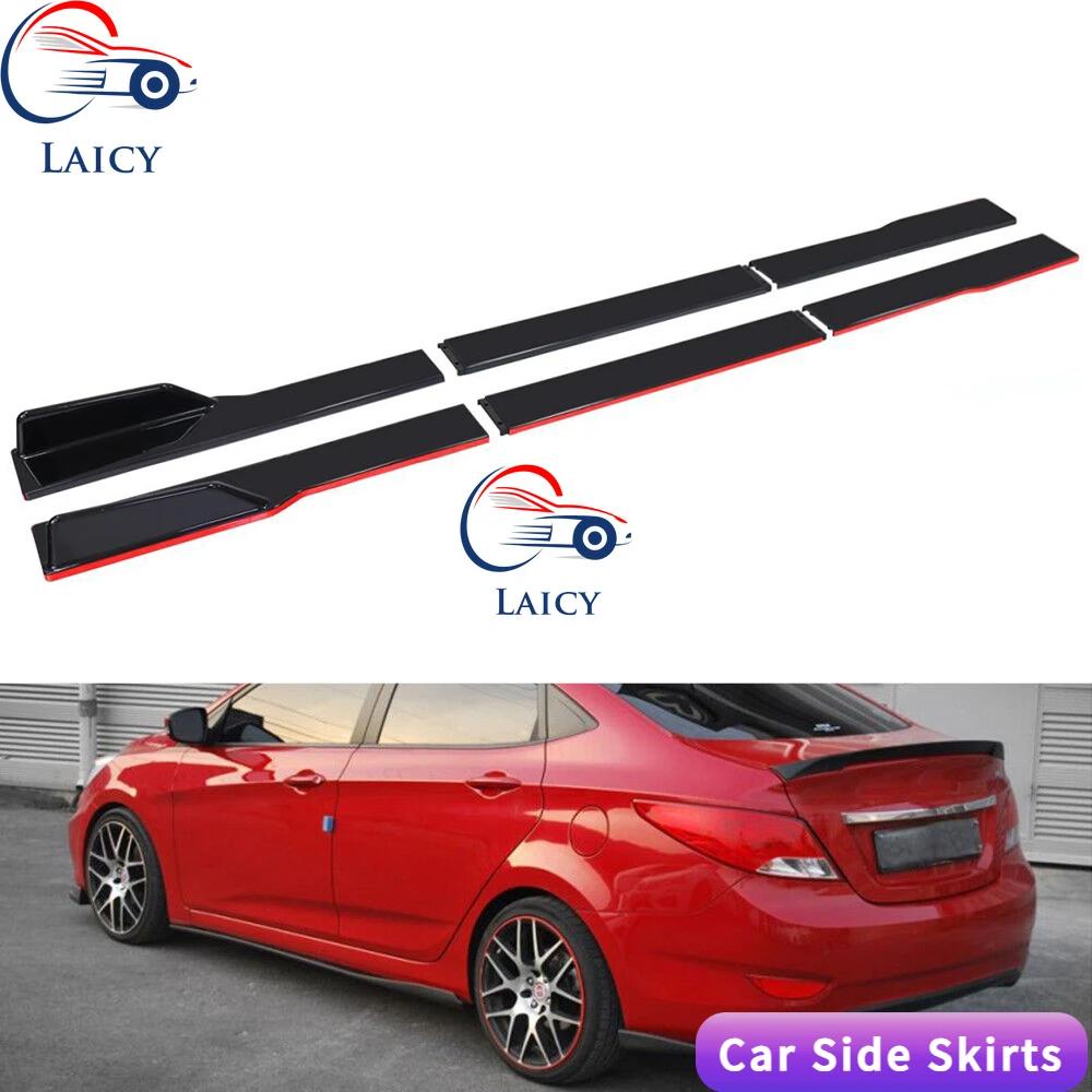 LAICY For Hyundai Accent 78.7" Side Skirt Splitter Spoiler Lip Rocker ...