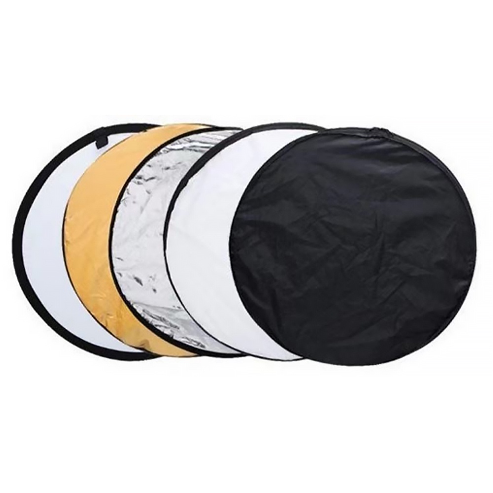 Portable Reflector Disc Photography 5 in 1 60/80/110CM Light Diffuser ...