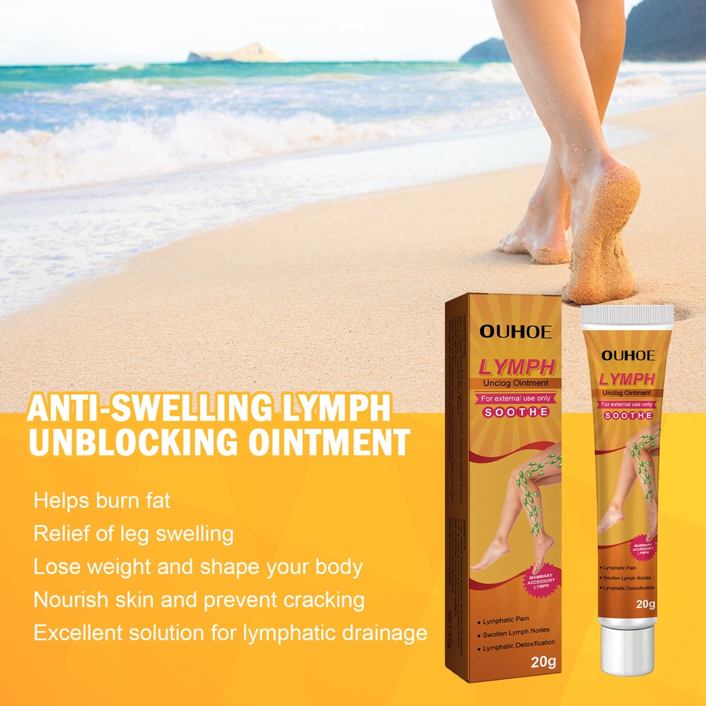 OUHOE Lymphatic Soothing Ointment Detox Cream Armpit Lymph Unclogging ...