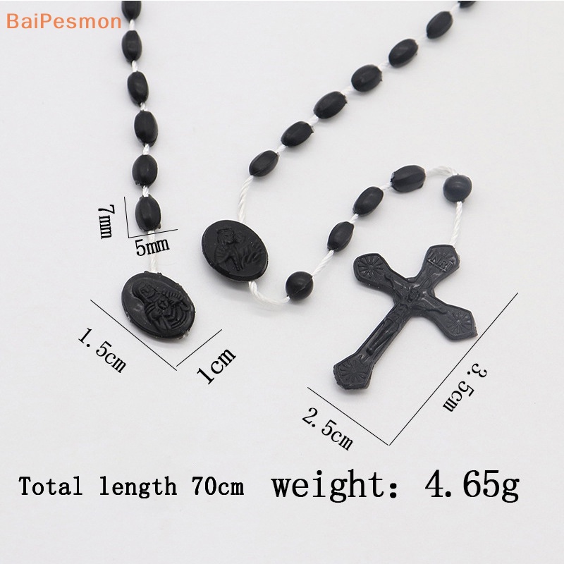 [BaiPesmon] Luminous Catholic Christ Jesus Cross Plastic Rosary ...
