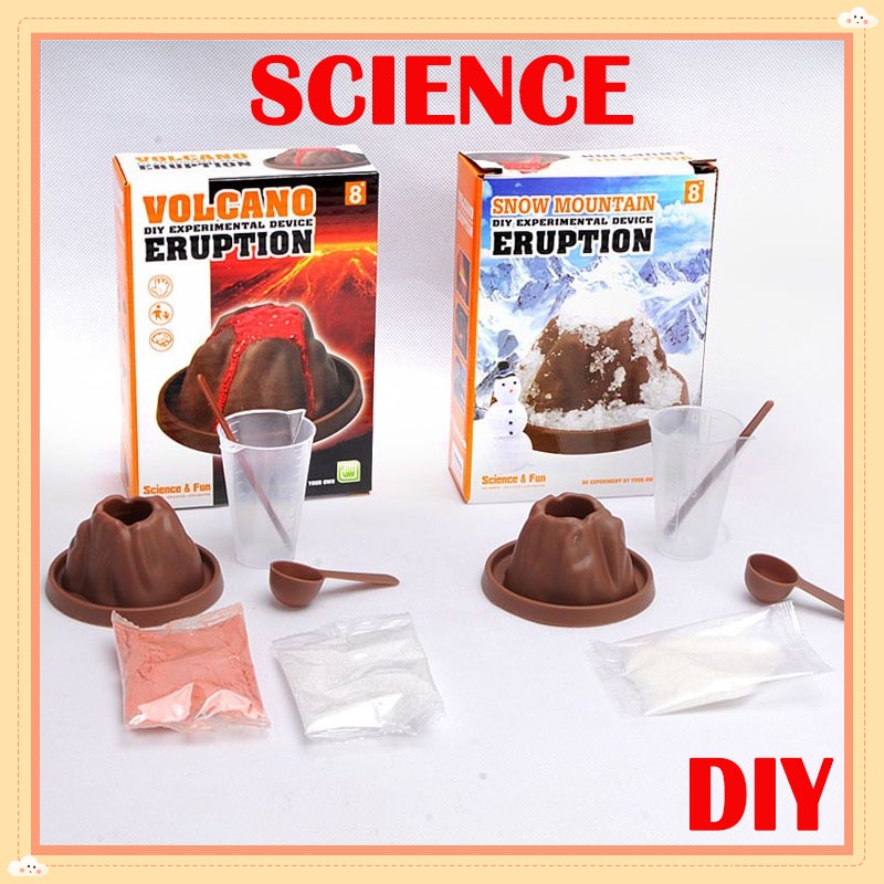 Volcano Eruption Volcano for Kids Science Education Toys Snow Mountain ...