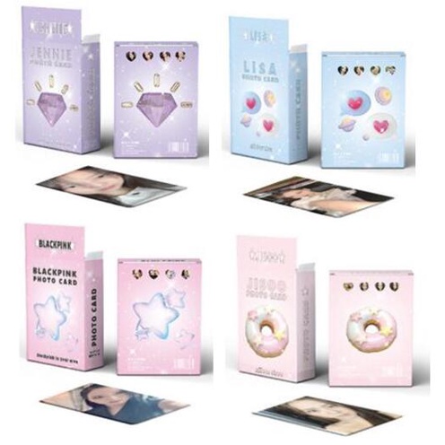 55pcs/box BP BPTG Photocards THE GAME Album JENNIE JISOO LISA ROSE Lomo ...