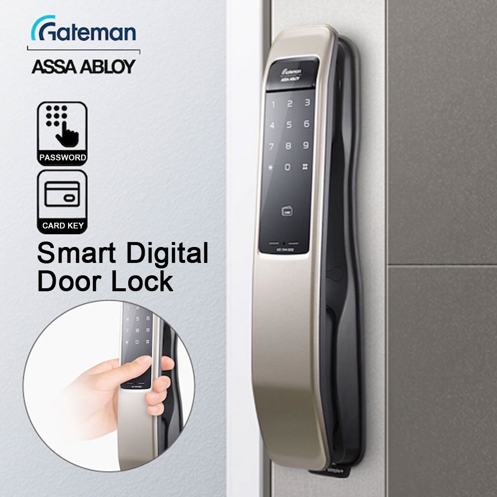Gateman G-SUIT simple + Smart Digital Handle Door Lock Touch Key App ...