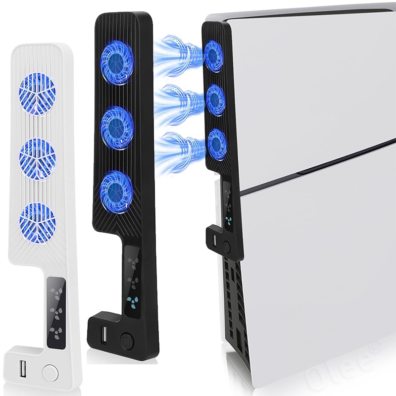 Cooling Fan for PS5 Slim, Playstation 5 Slim Console Accessories Cooler ...