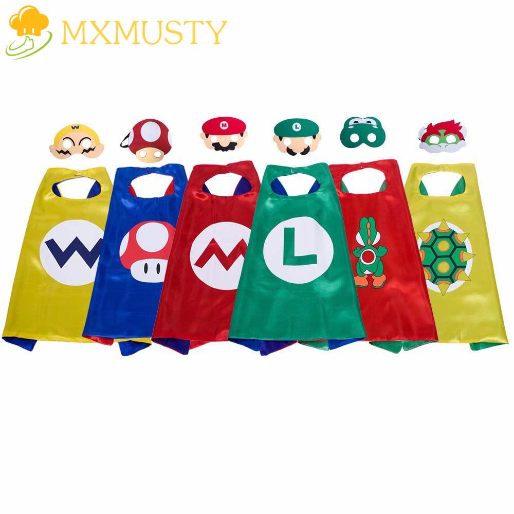 MXMUSTY Super Mario Bros Anime Clothes Birthday Party Mario Kinopio ...
