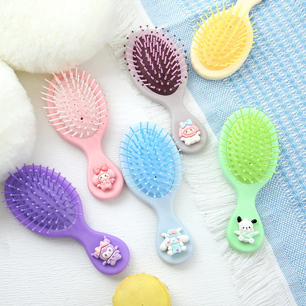 Sanrio Air Cushion Comb Anime Hello Kitty Kawaii Kuromi Mini Air Bag ...
