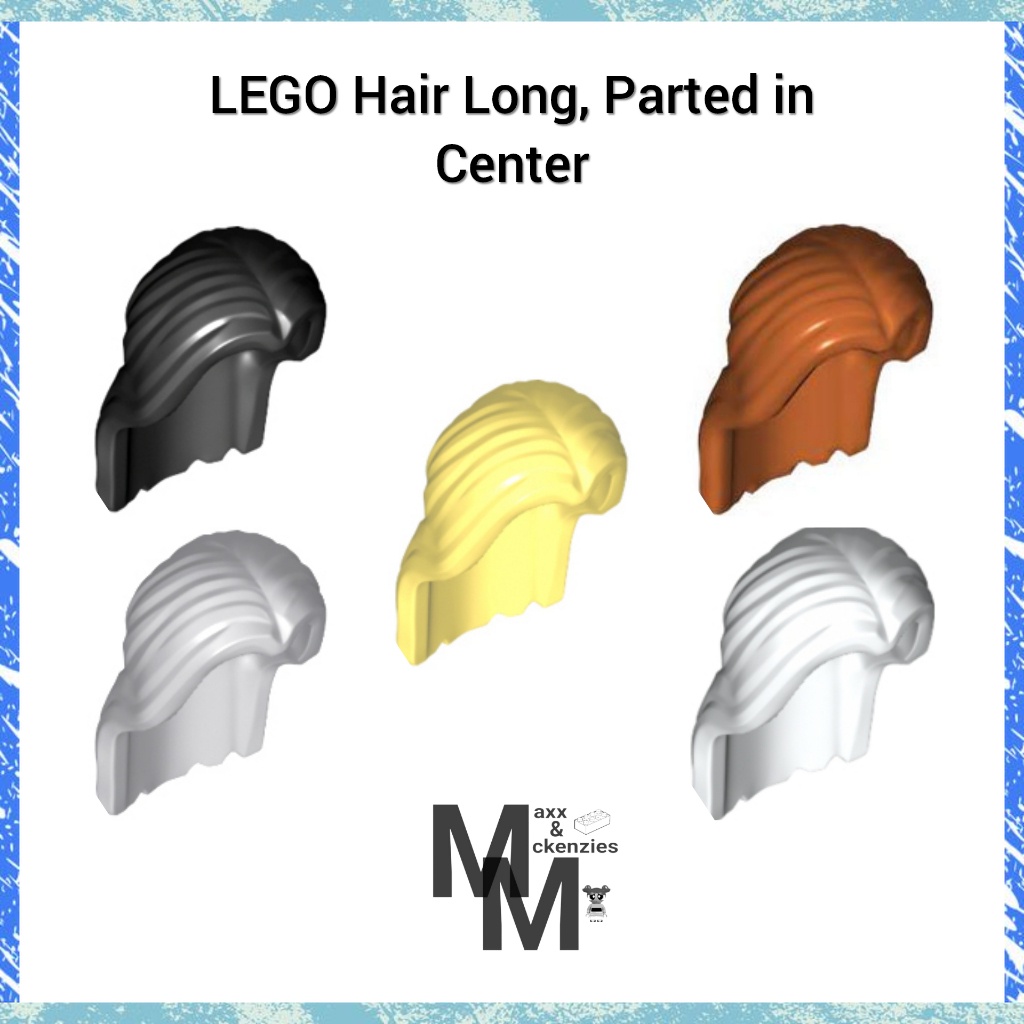 Hair Long, Parted in Center (36806) LEGO Minifigure Body Part | Shopee ...