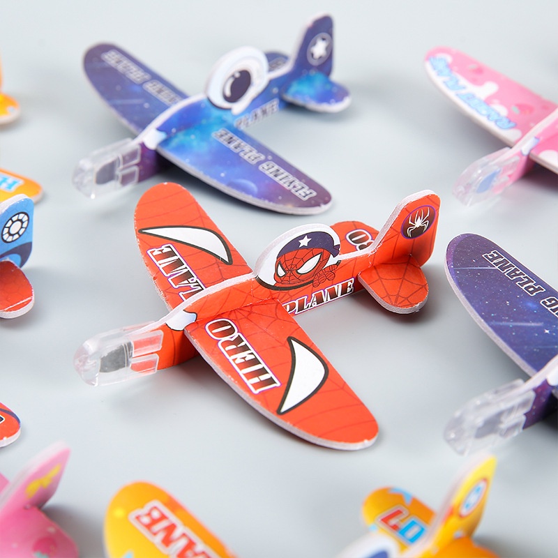 Mini Airplane DIY Colorful Foam Hand Throwing Small Airplane Children's ...