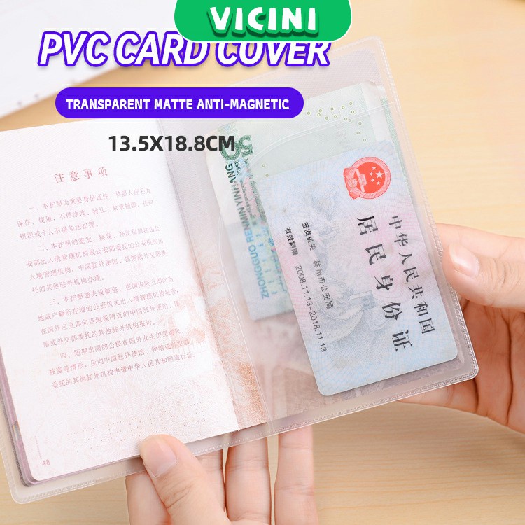 PVC ID Card Cover Bank Card Covers License Card Cover Transparent matte ...