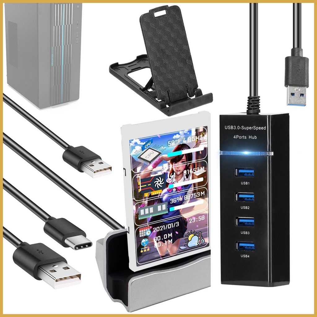 Mini Computer Monitor Screen 3.5in Eye Protection Secondary Screen Eye ...