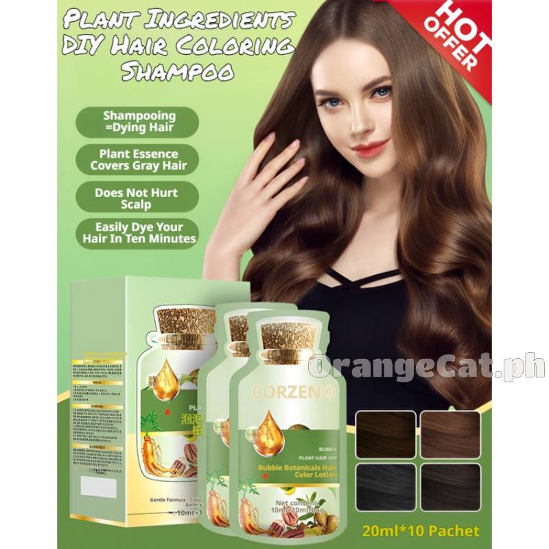 Natural Bubble Plant Hair Dye Pure Plant Extract for Grey Hair Color Bubble Dye/DIY Hair ...