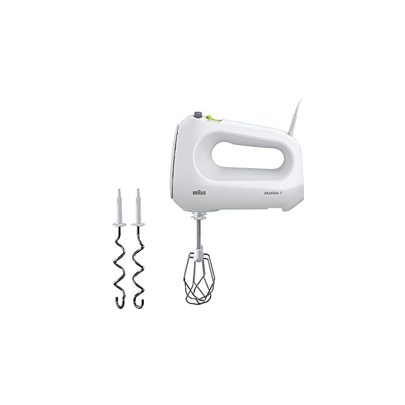 Braun Multimix 1 Hand Mixer 4-Speed Turbo Function Dual-Purpose Beader ...