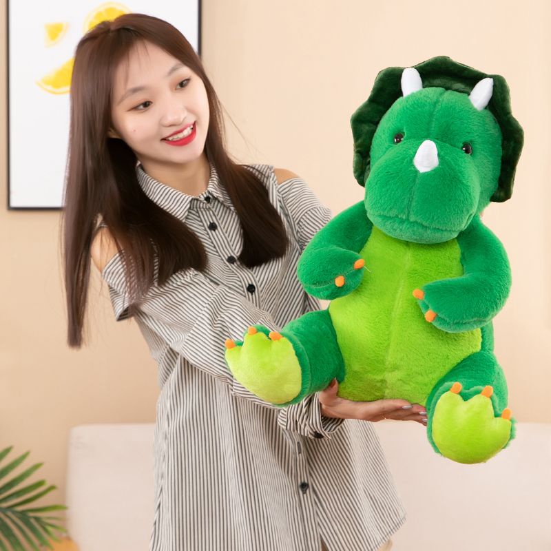 Influencer Dinosaur Plush Toy Doll Triceratops Cute Oversized Doll Doll ...