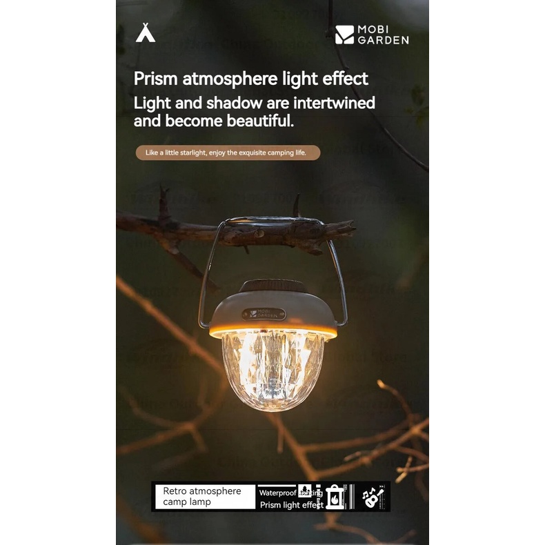 Mobi Garden STAR FRUIT LED Lamp Camping Light 50H Waterproof USB C ...