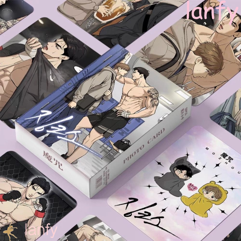 LANFY 55pcs/set Korean BL Manwha Jinx Postcard, Paper Manwha Jinx ...