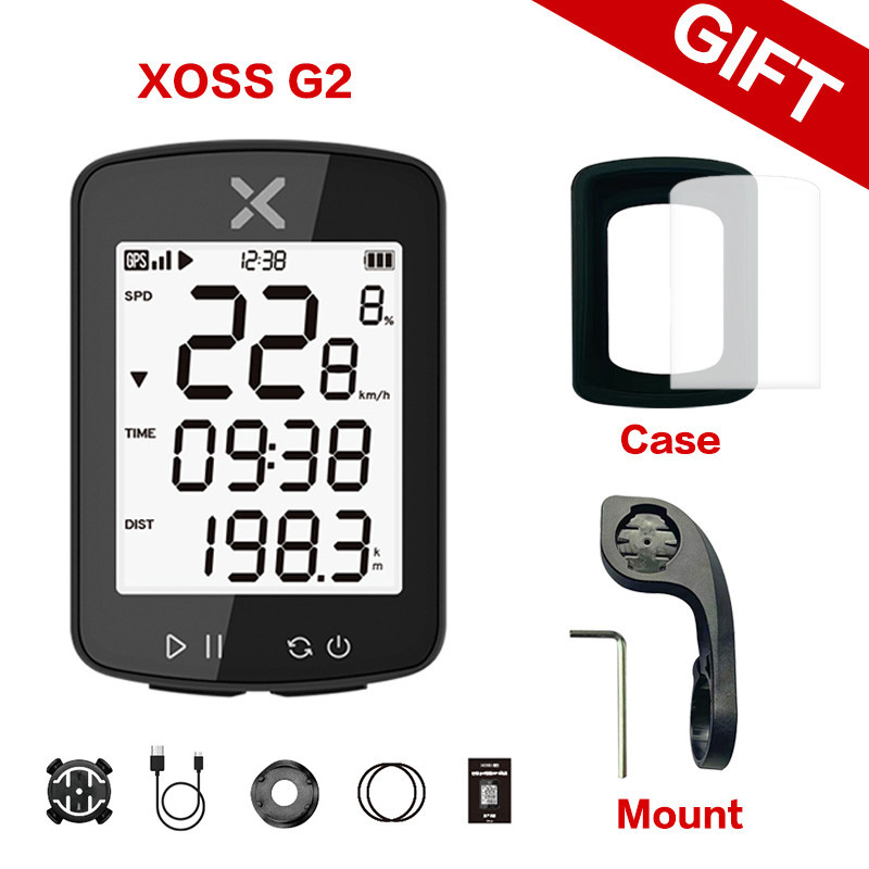 XOSS New G2 GPS Bike Computer G+Wireless Speedometer Tracker Waterproof ...