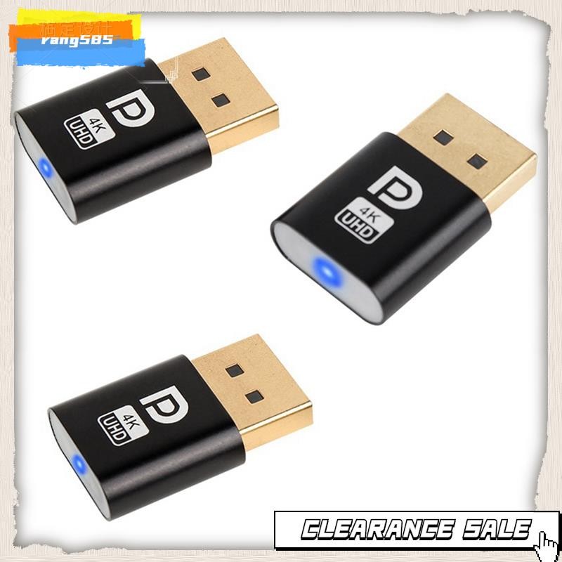 4K Displayport Dummy Plug DP Virtual Display Adapter DP Dummy Plug EDID ...