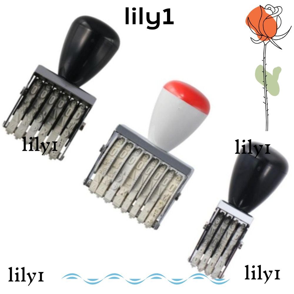 LILY Number Stamp, Changeable Personalized Roller Stamps, DIY 4,6 or 8 ...