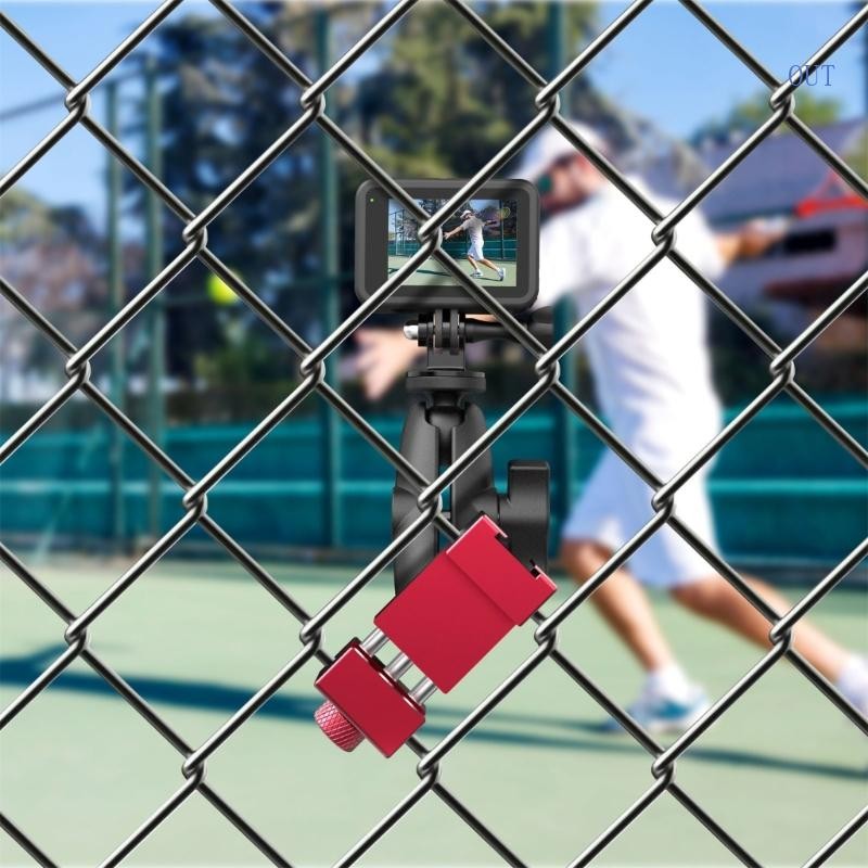 OUT Aluminum Tennis Camera Mount for Smartphone and Action Cameras 360 ...